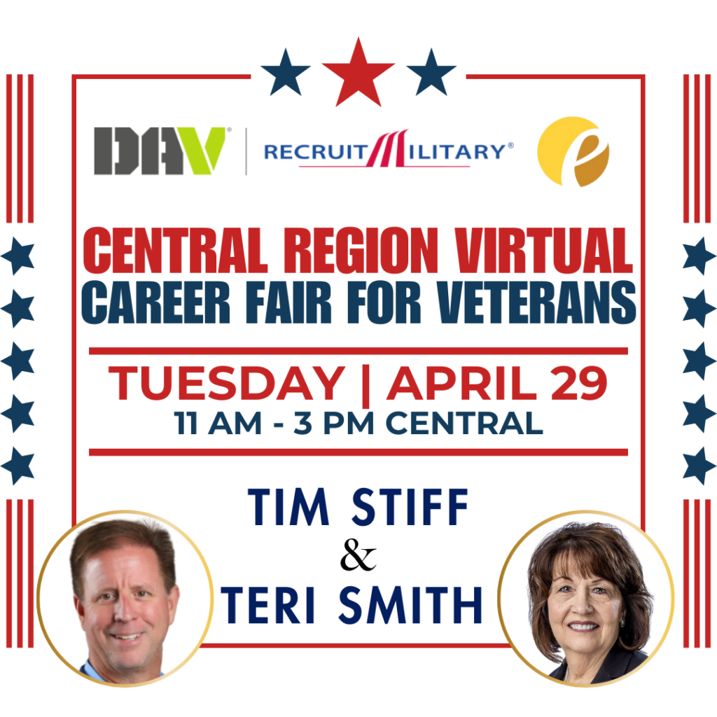 Central Region Virtual Career Fair for Veterans – Tim Stiff